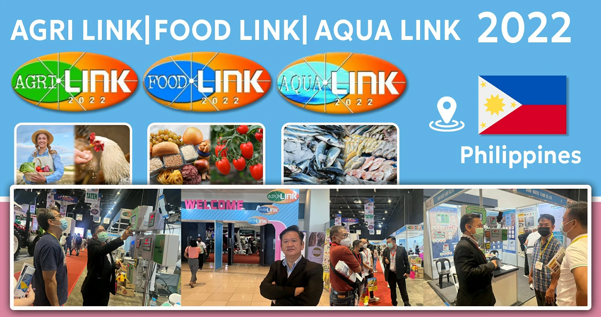 งาน AGRI LINK Food Link AQUA Link October 6-8 2022 - Siam Water Flame
